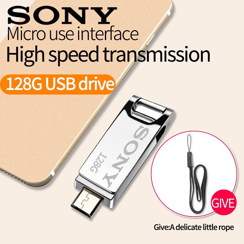 SONY OTG USB Flash Drive 128GB Micro USB Pen Drive Stick Memory U Disk ...