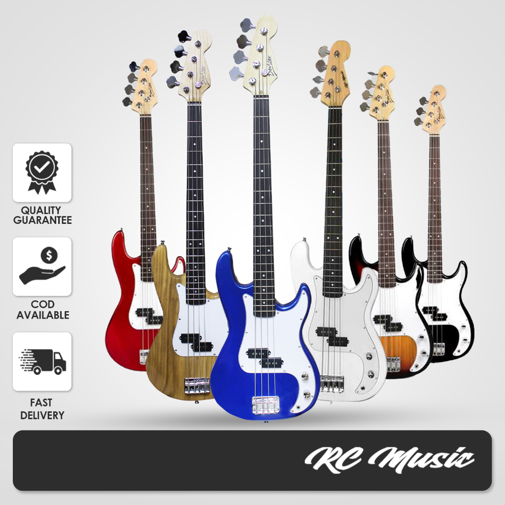 Deviser PB Electric Bass Guitar with Free Cable Music Instrument Music ...