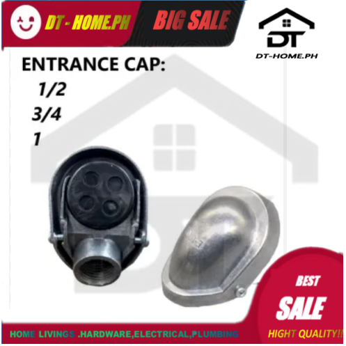 Entrance Cap size 1/2", 3/4", 1" inch | Shopee Philippines