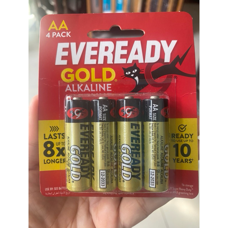 Eveready Battery AA Gold Alkaline | Shopee Philippines