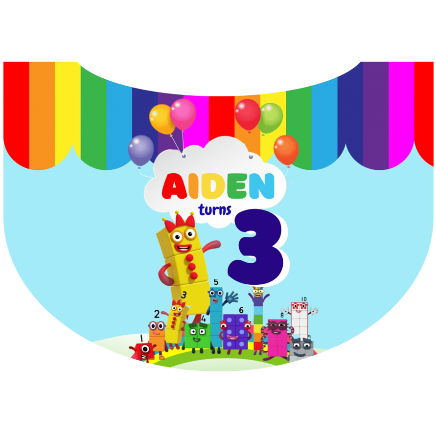 Number blocks party hat for birthday party | Shopee Philippines