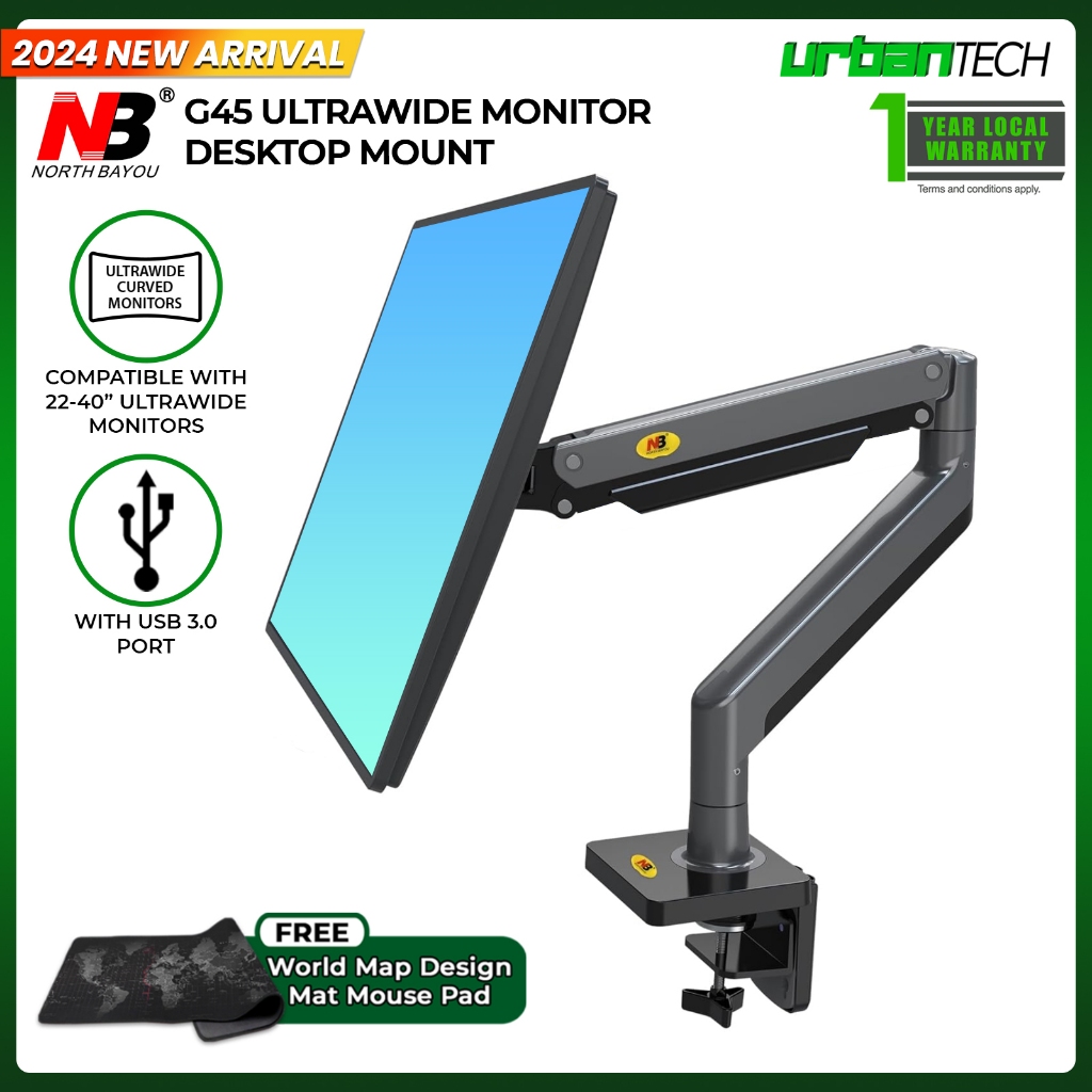 NB North Bayou G40/G45 Ultrawide Monitor 20"- 40" Screen Size Desktop ...