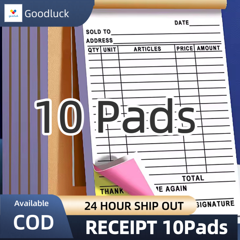 Sale- 10 Pads Receipt for business 2ply order slip receipt resibo ...