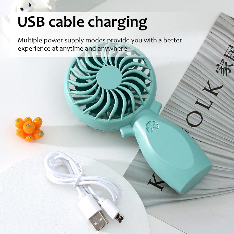 Mini Fan Handy Fan Rechargeable Fan Pocket Size USB Personal Cooling ...