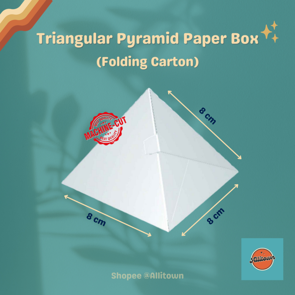 Triangular Pyramid Paper Packing Box Decoration | Shopee Philippines