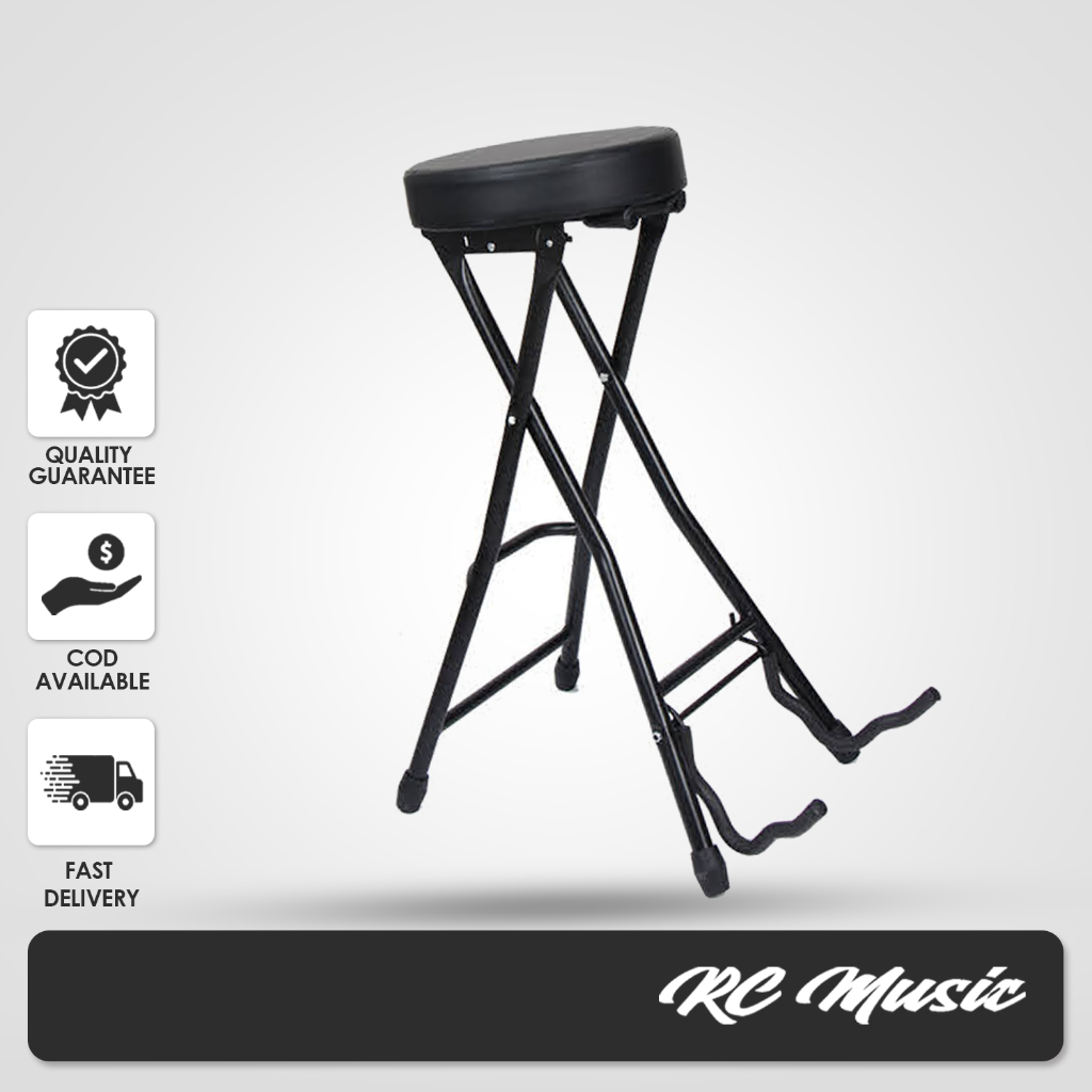 RC Music MA81 High Quality Guitar Music Chair Stool with Guitar Stand ...