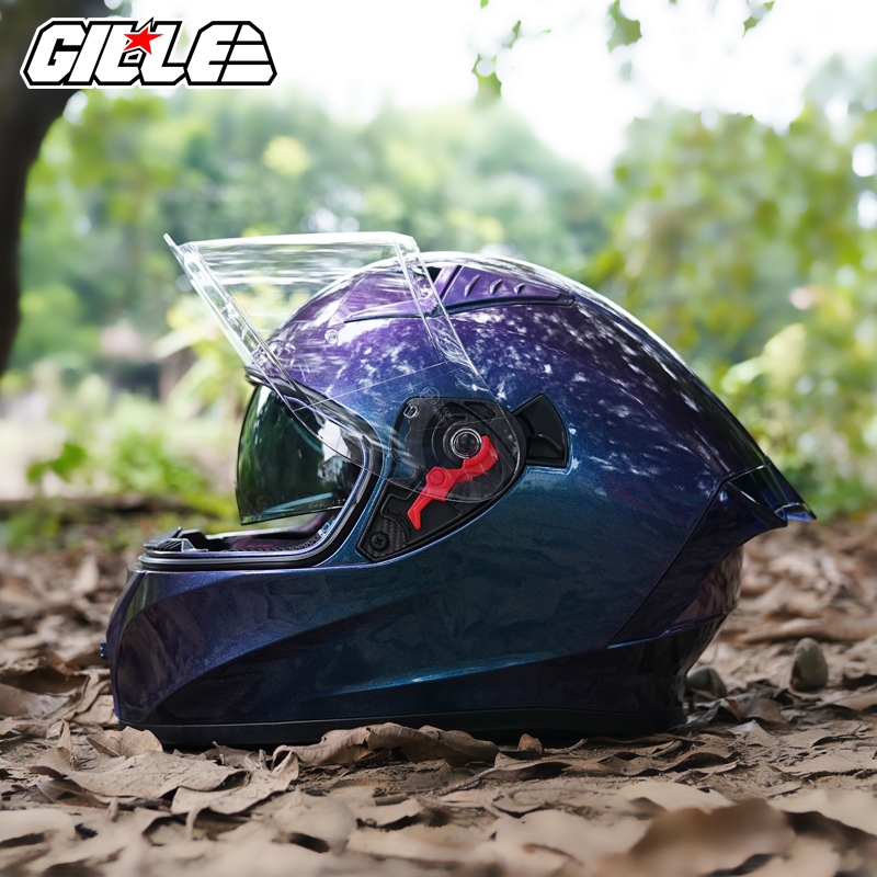 Gille Helmet 135 GTS V1 CHAMELEON Motorcycle Helmets Full Face Dual ...