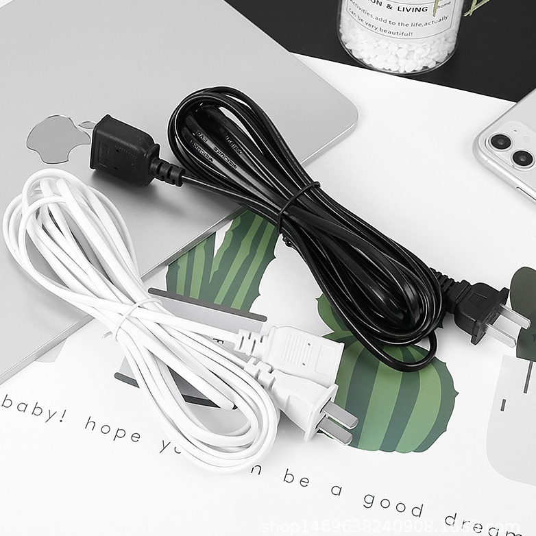 Two-Plug Power Extension Cord 3 Meter Power Cord Extension 2 Pin Dual ...