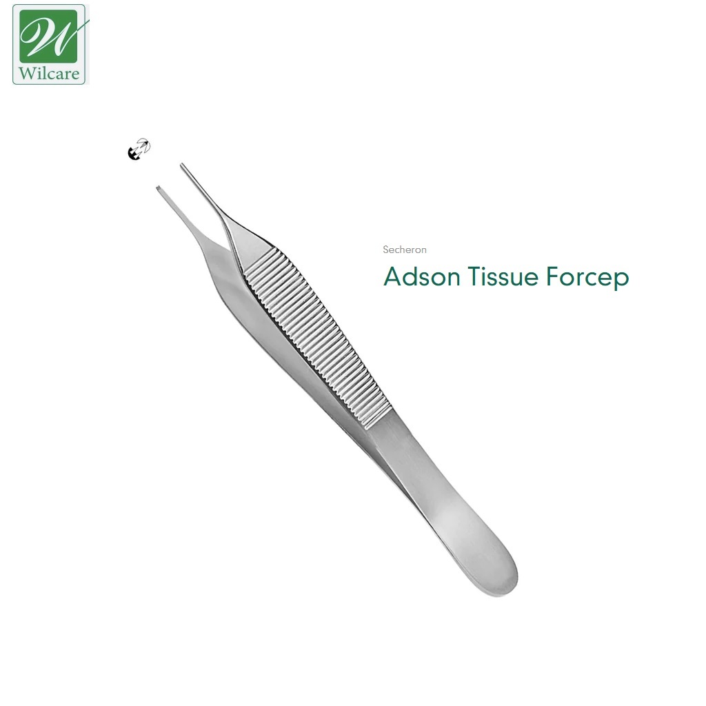 Adson Tissue Forceps 4 3/4" (with teeth) SECHERON Nursing Instrument ...