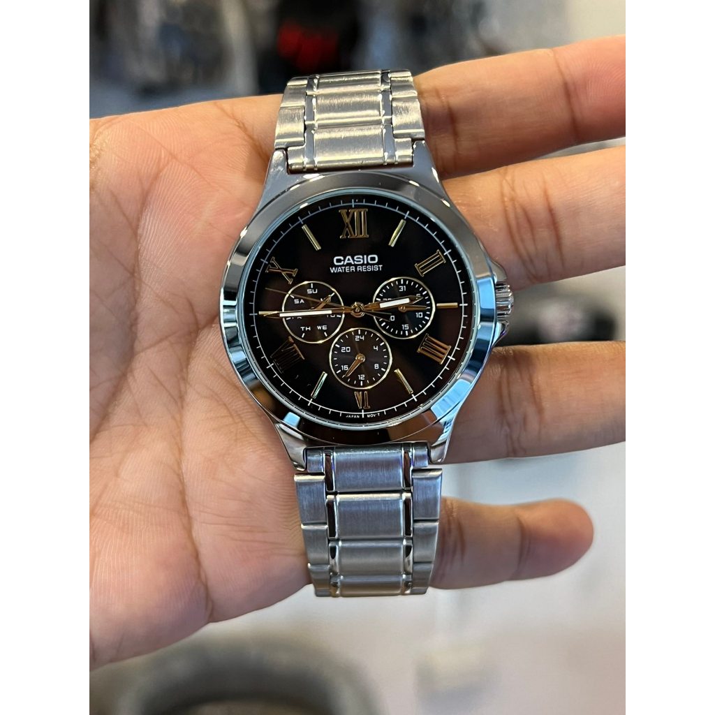 ORIGINAL CASIO Chrono Stainless Steel Men's Watch MTP-V300D-1A2 / CASIO MTP-V300D-1A2 | Shopee ...