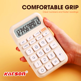 Karson Pocket Calculator Mini 12 digits for Accounting Aesthetic Purple ...