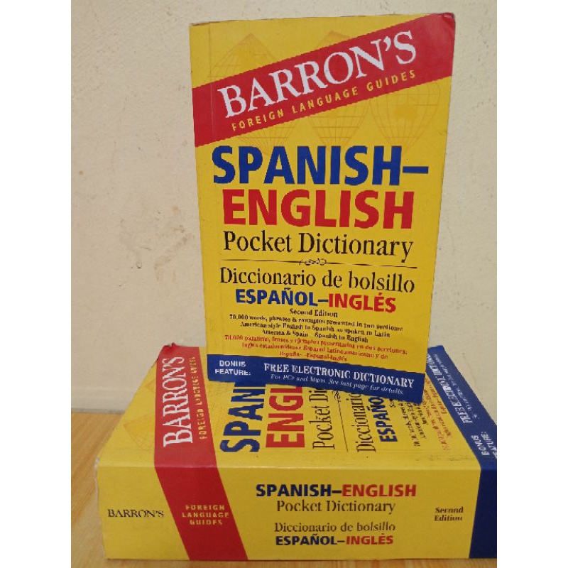 BARRON'S SPANISH - ENGLISH POCKET DICTIONARY | Shopee Philippines