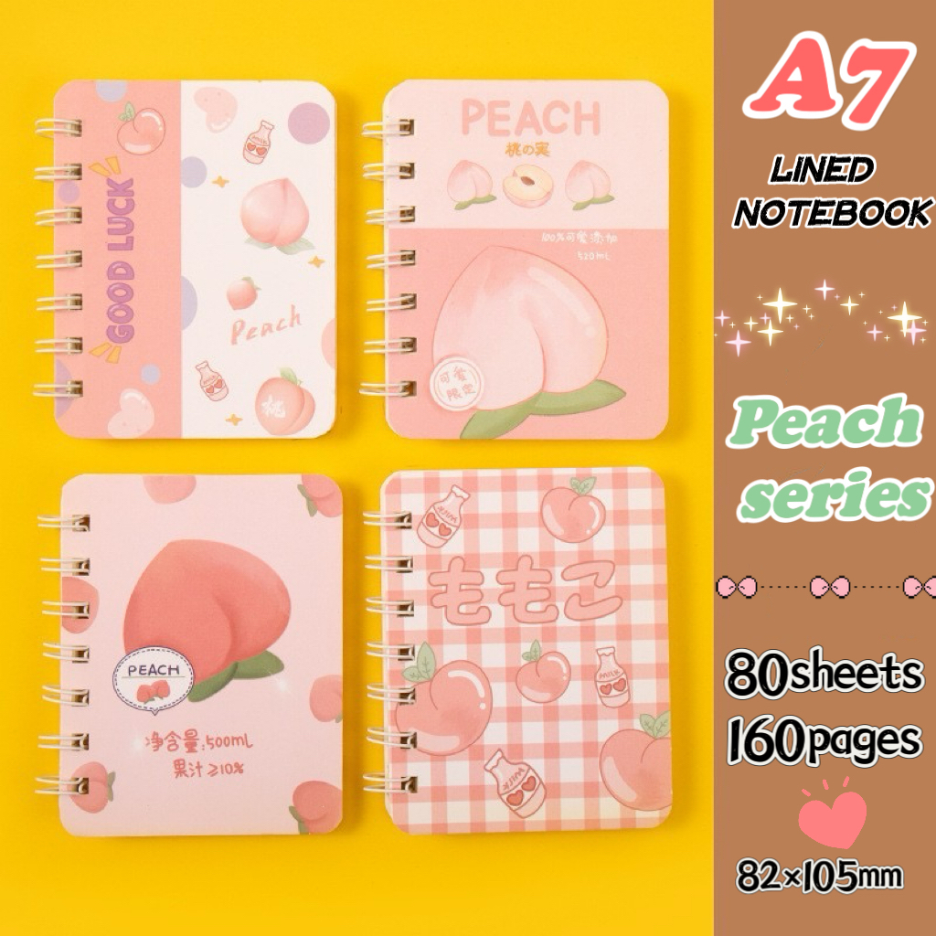 A7 Notebook Lined 1Pcs A7 Cute Mini Spiral Notebook Cartoon Diary ...