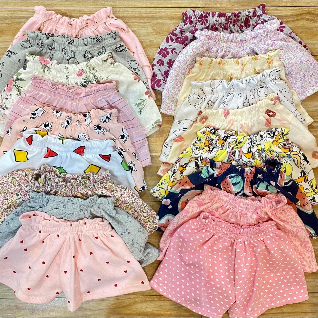 SHORT Pambahay FOR GIRL KIDS 2-5 KIDS (PAMBABAE) | Shopee Philippines