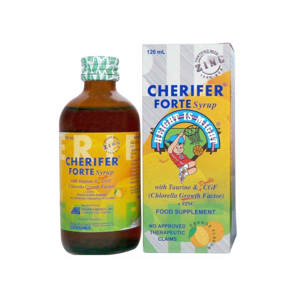 CHERIFER Forte Syrup with Zinc 120mL Syrup | Shopee Philippines