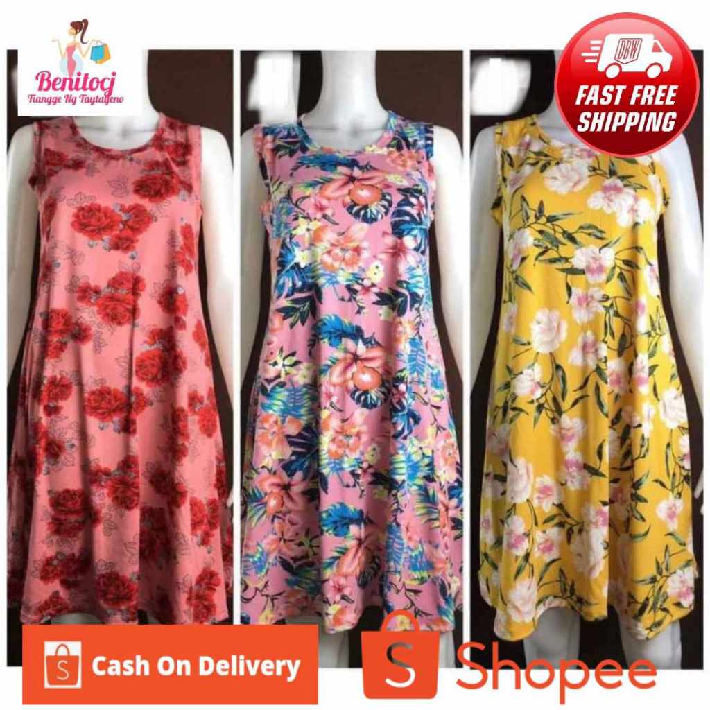 SANDO DRESS & SPAG DRESS Adult BigSize XL Long Sleeveless Duster ...