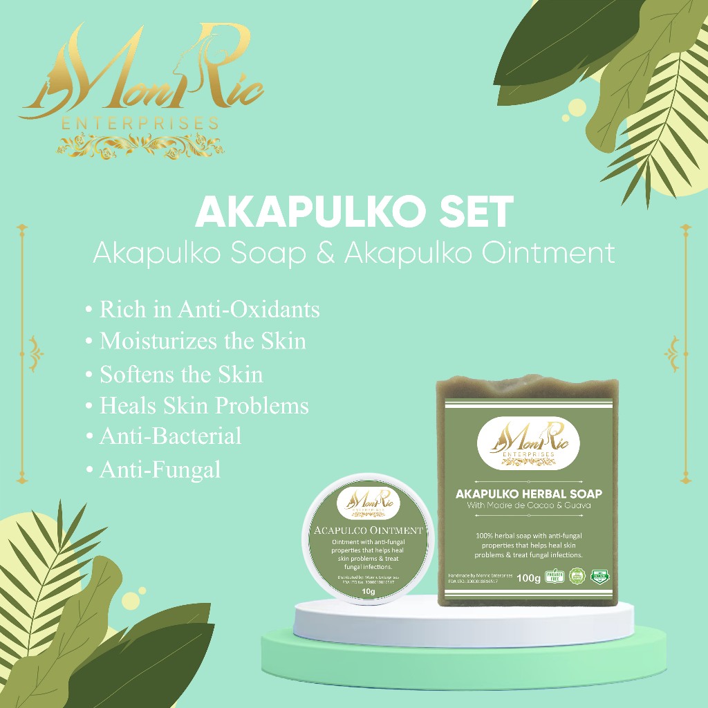 Monric Akapulko Set: Acapulco Soap 100g & Akapulko Ointment 10g ...