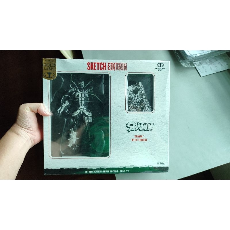 Mcfarlane Spawn Throne Sketch Edition Gold Label Entertainment Earth ...