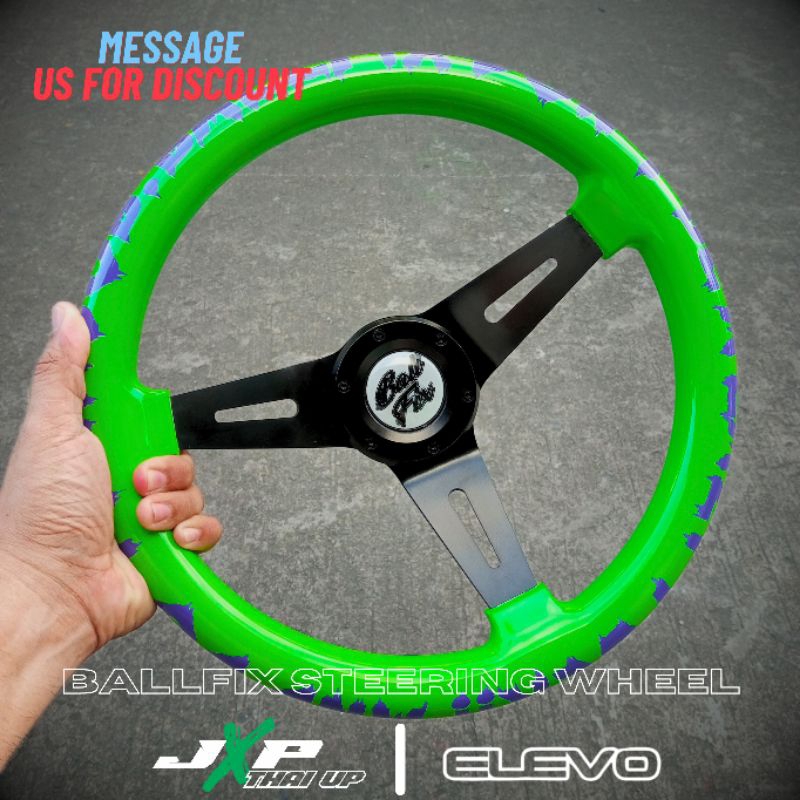 Ballfix Steering Wheel 13 inch Diameter Joker Design Made in Thailand ...