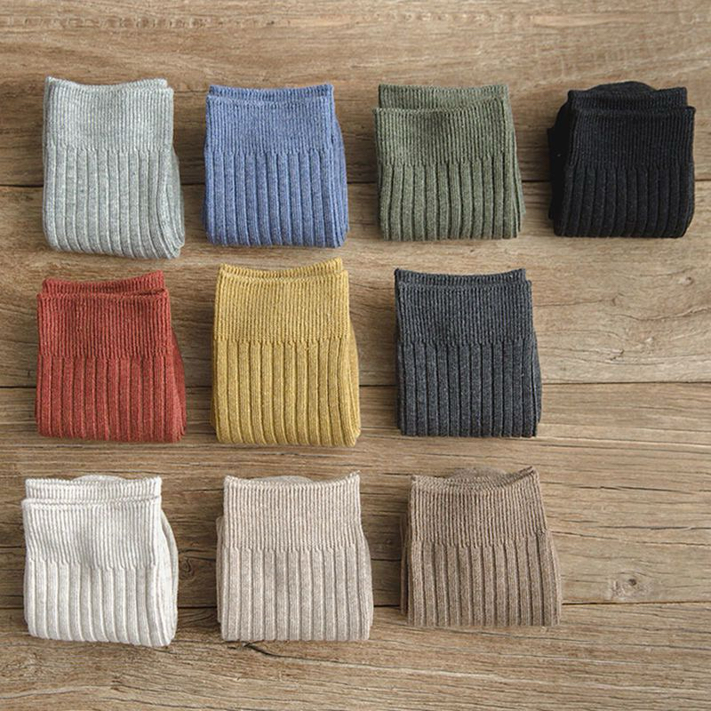 New Japanese Style Socks Unisex Mid.Socks Plain.Color Good Quality BY22 ...