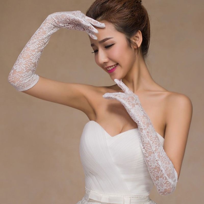 Lace Elegant Party Gloves For Ladies | Shopee Philippines