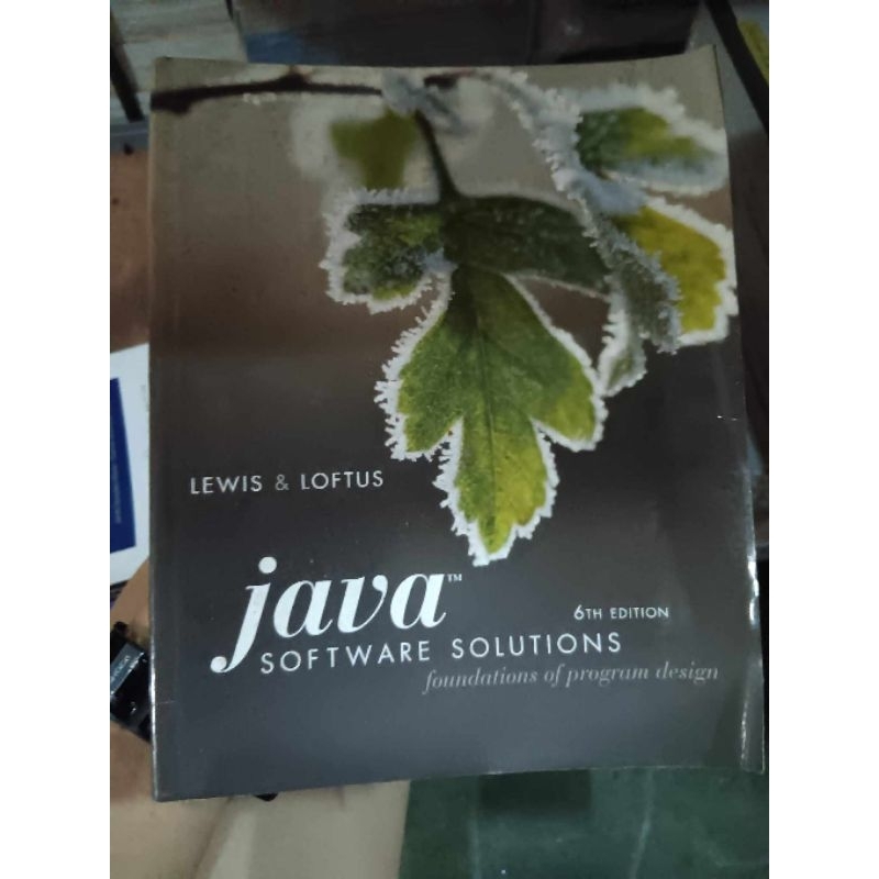 Java SOFTWARE SOLUTIONS 6th Edition by: Lewis, Loftus | Shopee Philippines