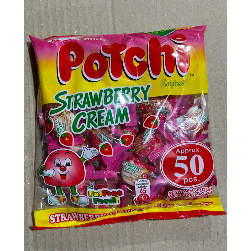 Potchi Strawberry Cream 50pcs | Shopee Philippines