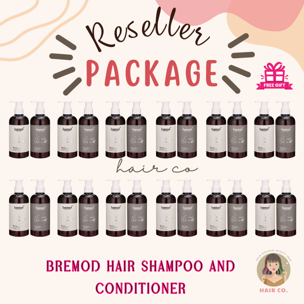 RESELLER Package Bremod Cocoa Butter Shampoo and Conditioner | Shopee ...