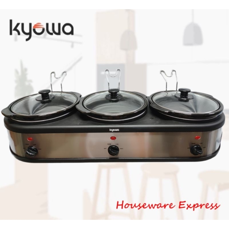 Kyowa KW-2832 Slow Cooker 3x2.5L capacity KW2832 (Houseware Express ...