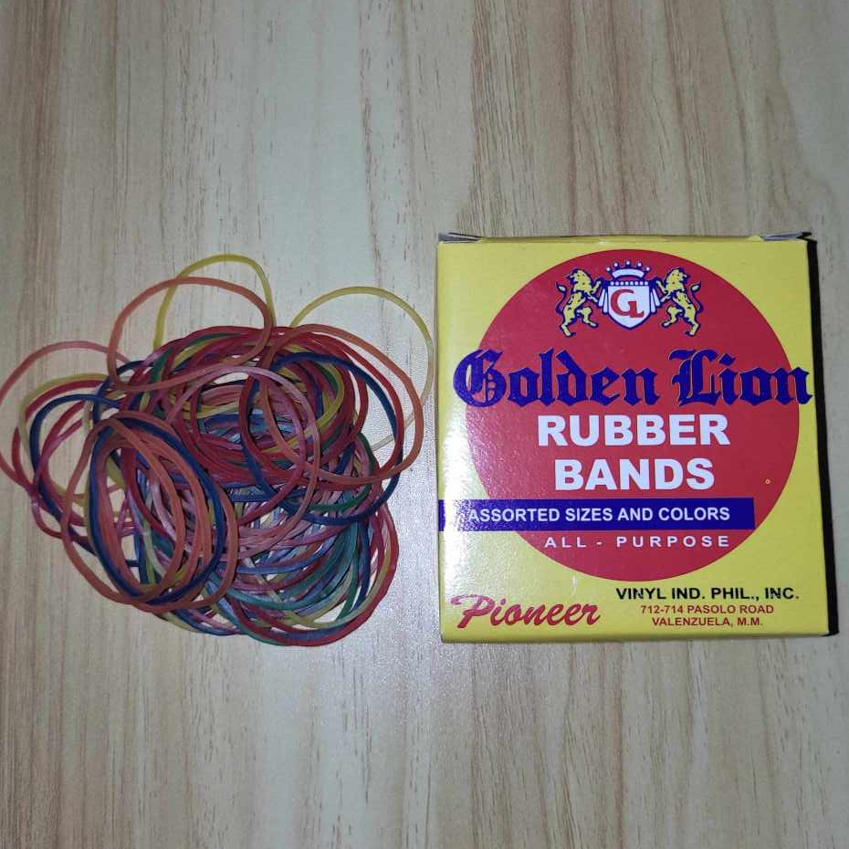 RUBBER BAND Golden Lion Approx 30grams / 1box | Shopee Philippines