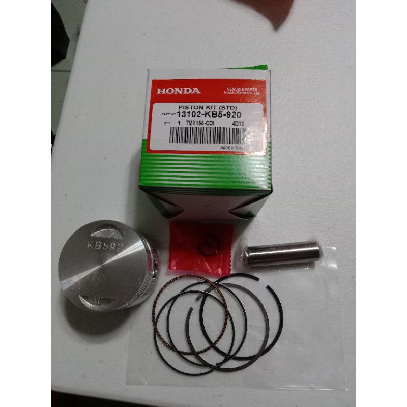 Honda genuine piston kit set for(TMX155 CDI type) made Thailand ...
