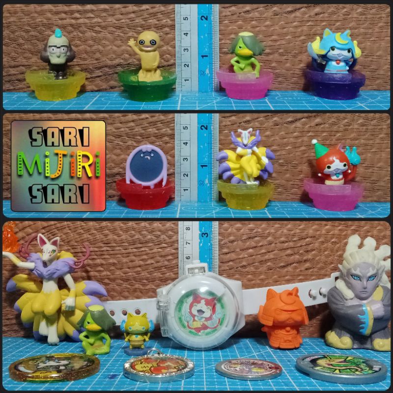 Yokai Watch gashapon, medal, finger puppet collectibles • Jibanyan ...