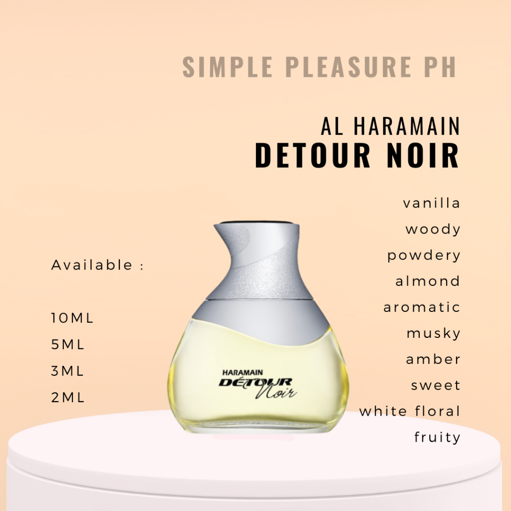 [ Al Haramain ] Detour Noir Decant (PDM Layton Dupe) | Shopee Philippines