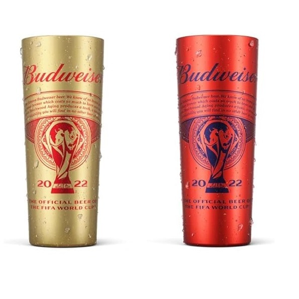 Budweiser Cup Aluminum Bottle Drinking Cold Beer Cup with Changing ...