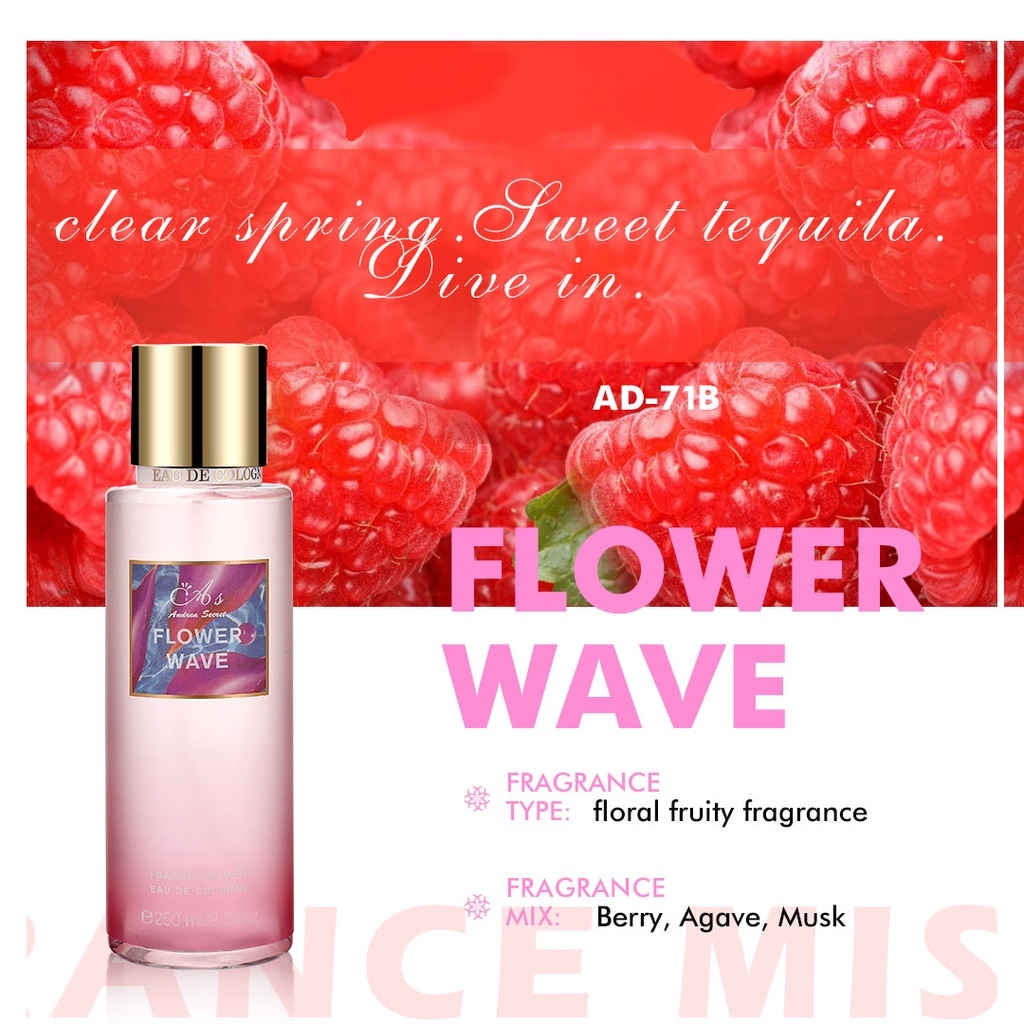 Andrea Secret Mist FLOWER WAVE Perfumes Long Lasting Fragrance ...