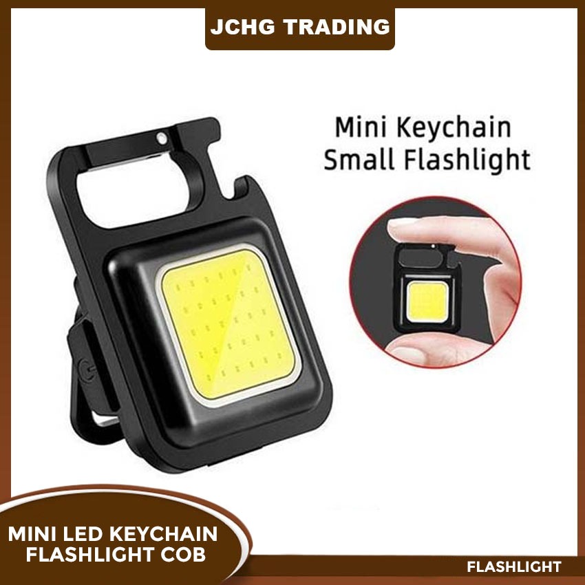 JCHG I Mini Led Keychain Flashlight COB Rechargeable Multi-function Portable Light | Shopee ...