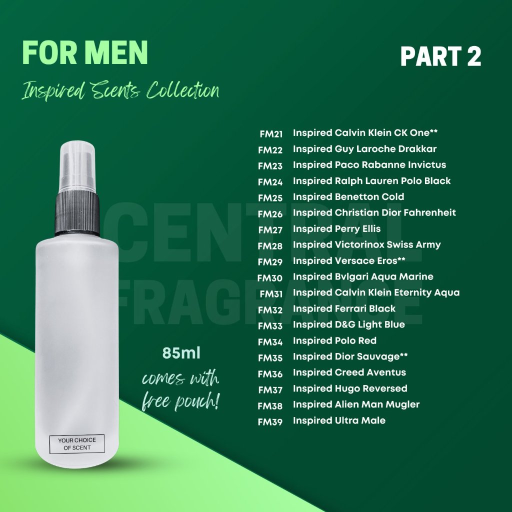 COD - (PART 2) 85ml Oil Based Perfume for MEN by CENTRAL FRAGRANCE ...