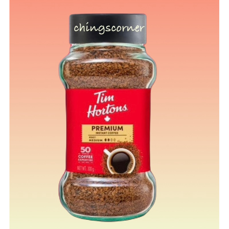 TIM HORTONS PREMIUM INSTANT COFFEE, BIG, 300G, CANADA, BB 2027 | Shopee ...