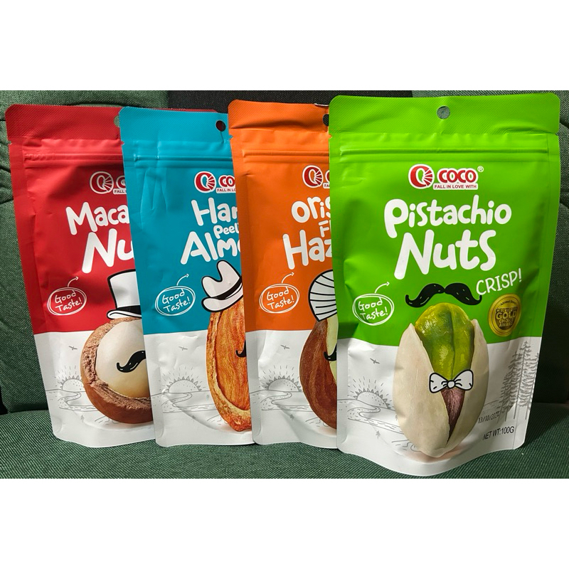 Coco Nuts Pistachio/Almond/Macadamia/Hazelnut 100g | Shopee Philippines