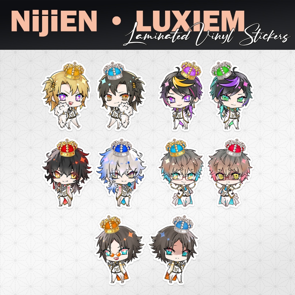 Waterproof VINYL STICKER — Nijisanji EN Luxiem -Jazz on the Clock ...