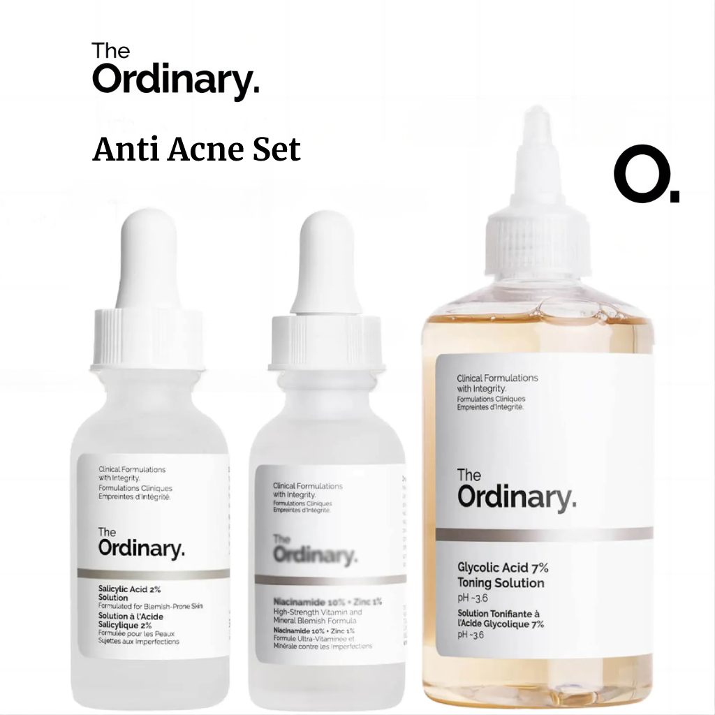 The Ordinary Anti Acne Set (Salicylic Acid 2%, Glycolic Acid 7% ...