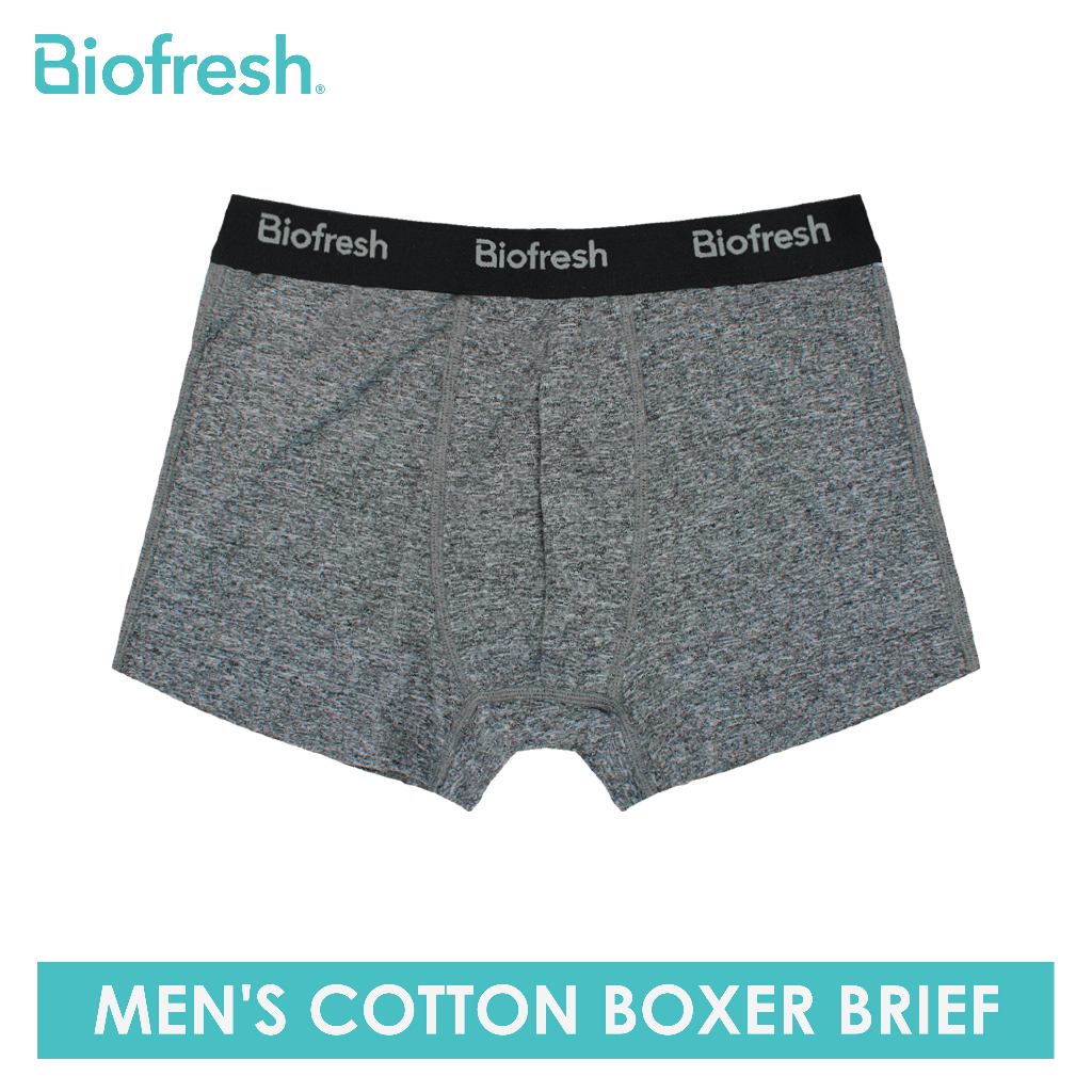 Biofresh Men's Antimicrobial Cotton Boxer Brief 1 piece UMBBFS2 ...