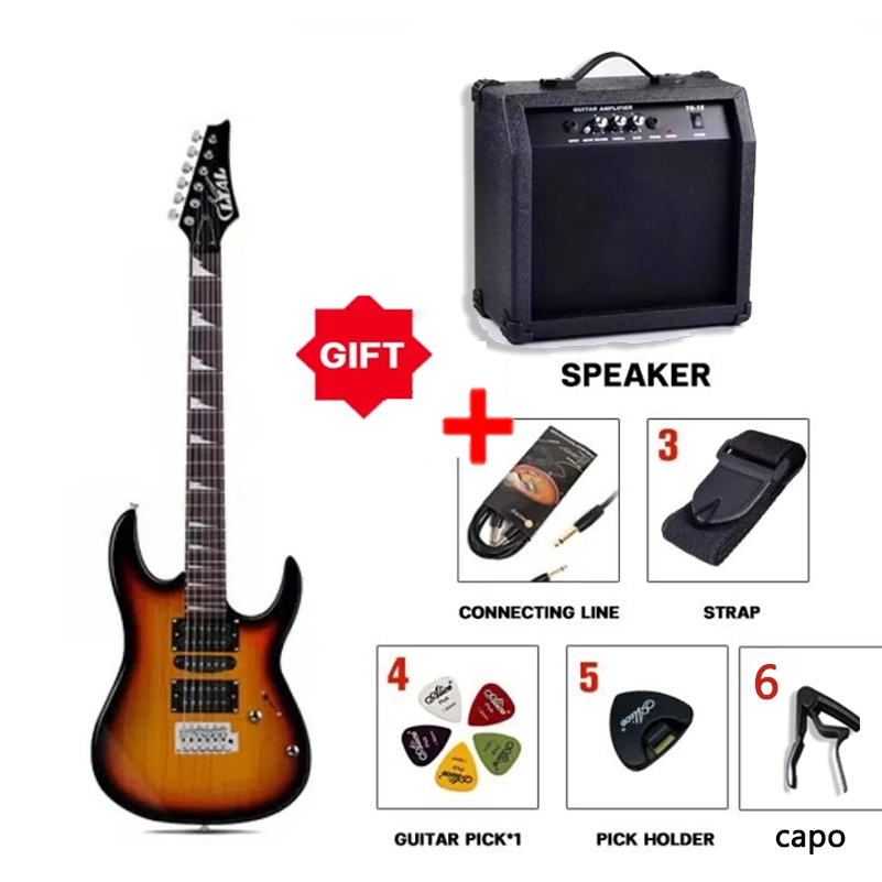 KAWES Double Rocker Electric Guitar Professional Metal Electric Guitar ...