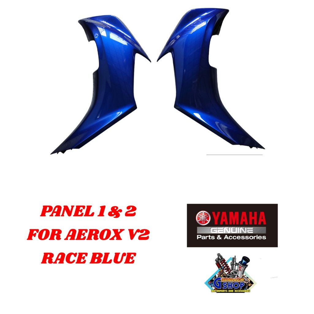 PANEL 1 & 2 AEROX V2 RACE BLUE - YAMAHA GENUINE PARTS | Shopee Philippines