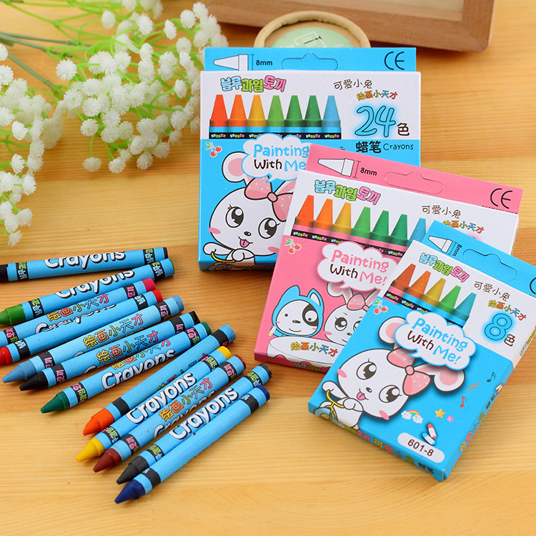 AKT 8/12/24 Colors Cute Cartoon Rabbit Crayons Student Crayons School ...