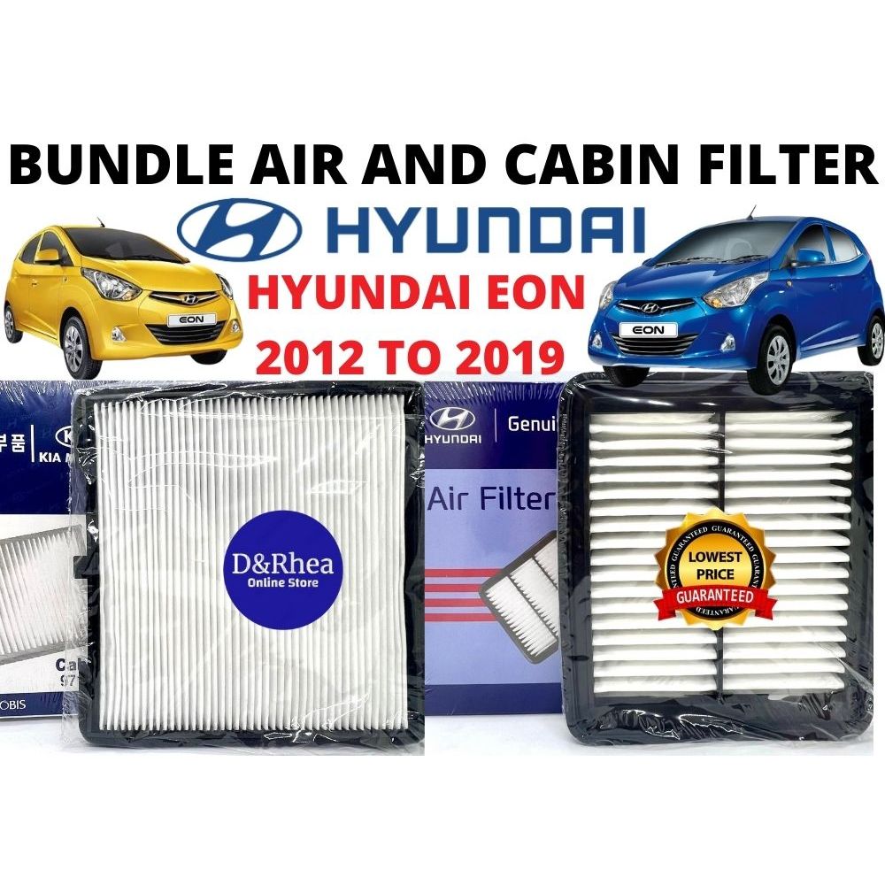 Hyundai Bundle Air Filter and Cabin Filter for Hyundai Eon (2012 to ...