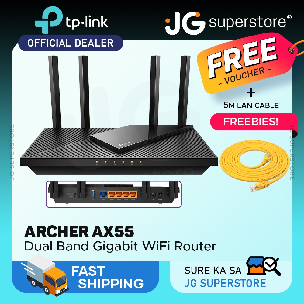 TP-Link Archer AX55 AX3000 Dual Band Gigabit Wi-Fi 6 Router 2402Mbps ...