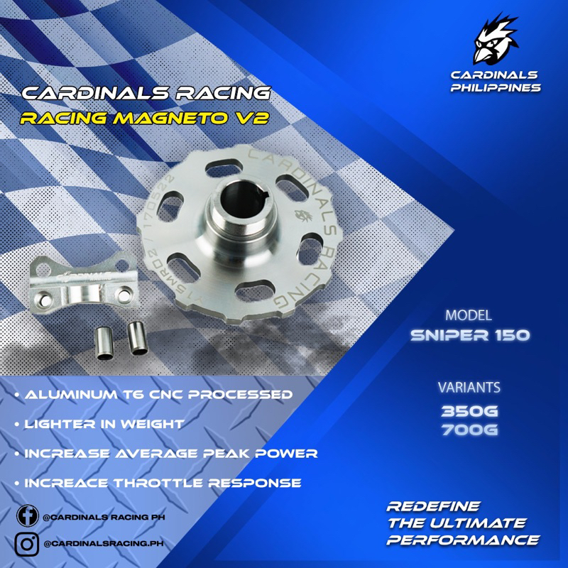 CARDINALS RACING - RACING MAGNETO V2 | Shopee Philippines