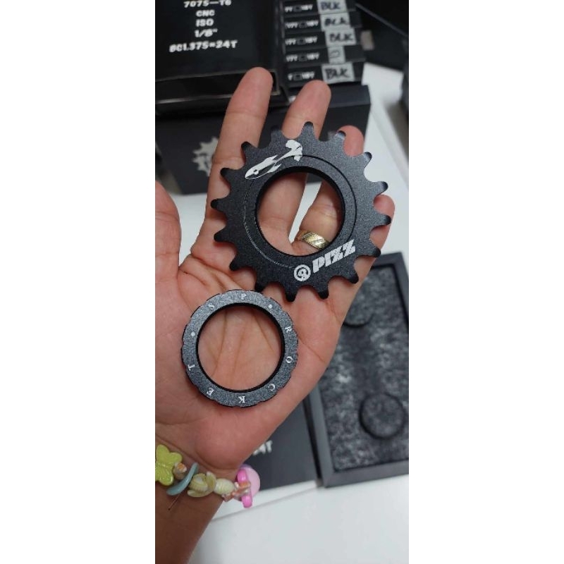 pizz cog and lockring for fixie hub only 13 to 18t available 1050 pesos ...