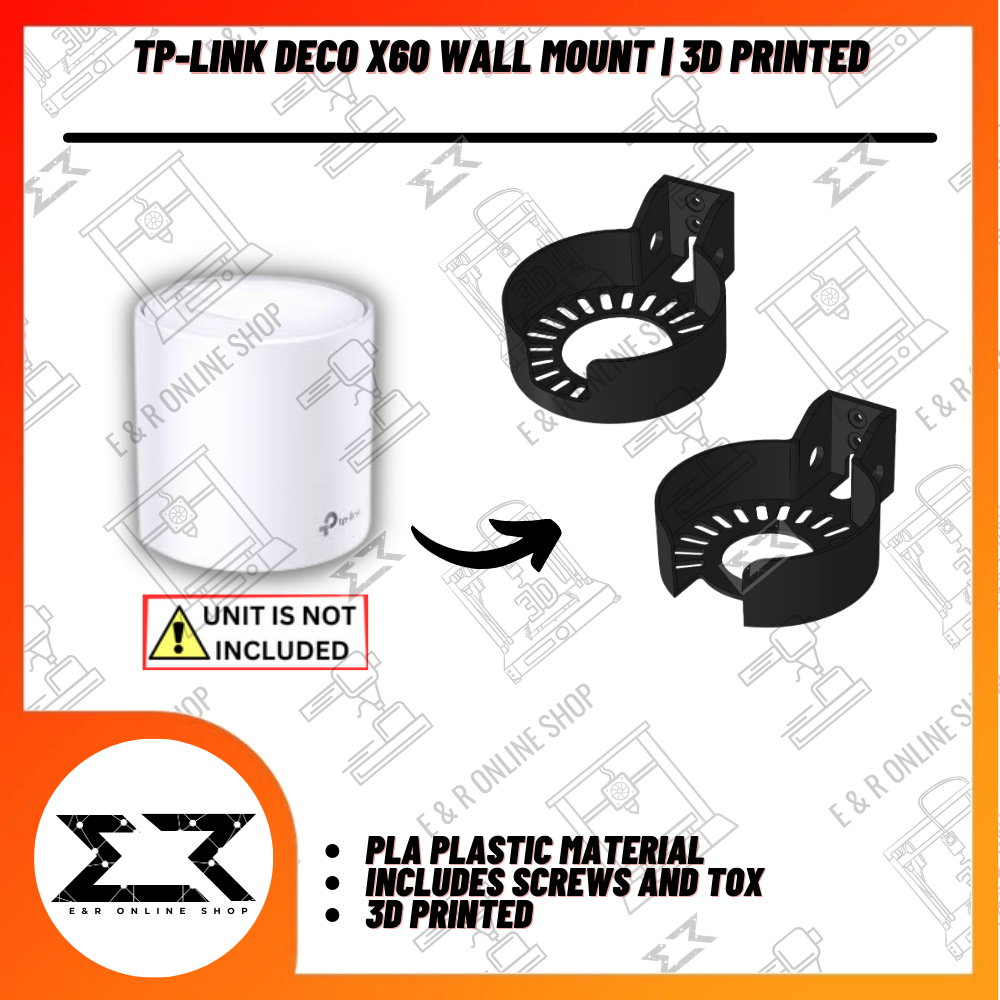 TP-L1NK Deco X60/X50/X55/X20/X25/W3600/X4300 Wall Mount 3D Printed ...